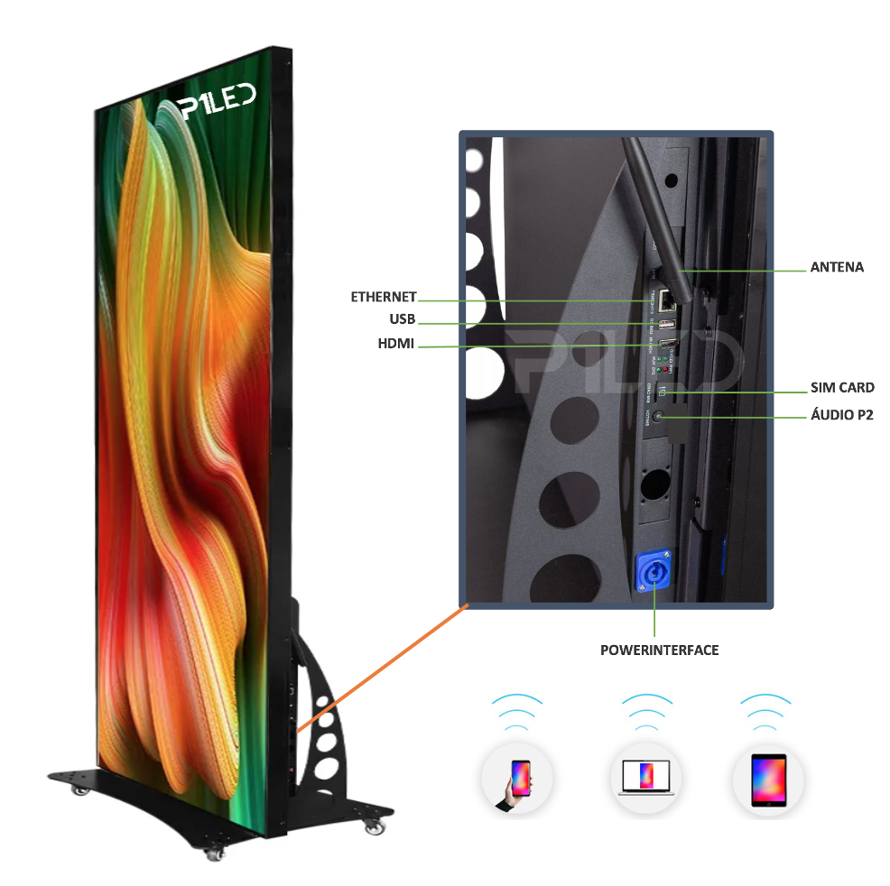 Totem de LED P2.5 Indoor em Promoção | MTronic